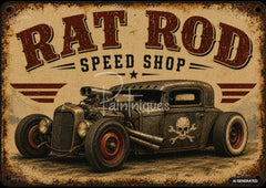 Rat Rod Speed Shop Sign Decoupage Paper – Paintniques